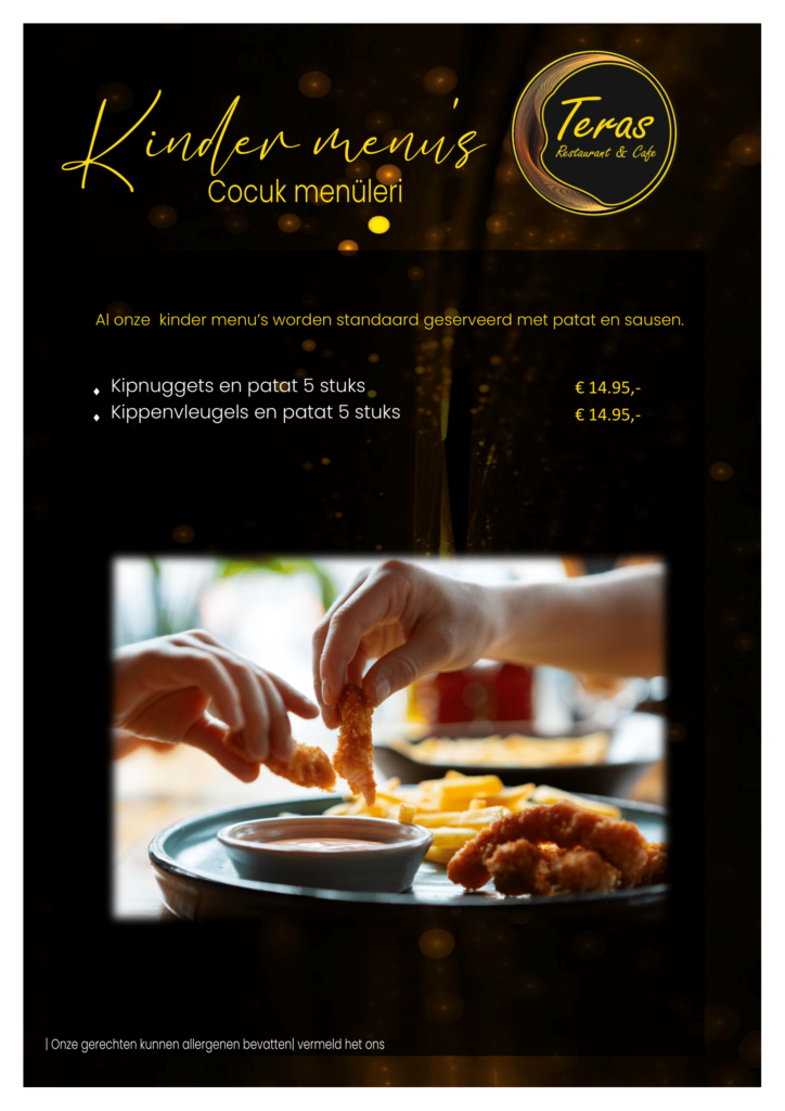 Menu – Teras Restaurant