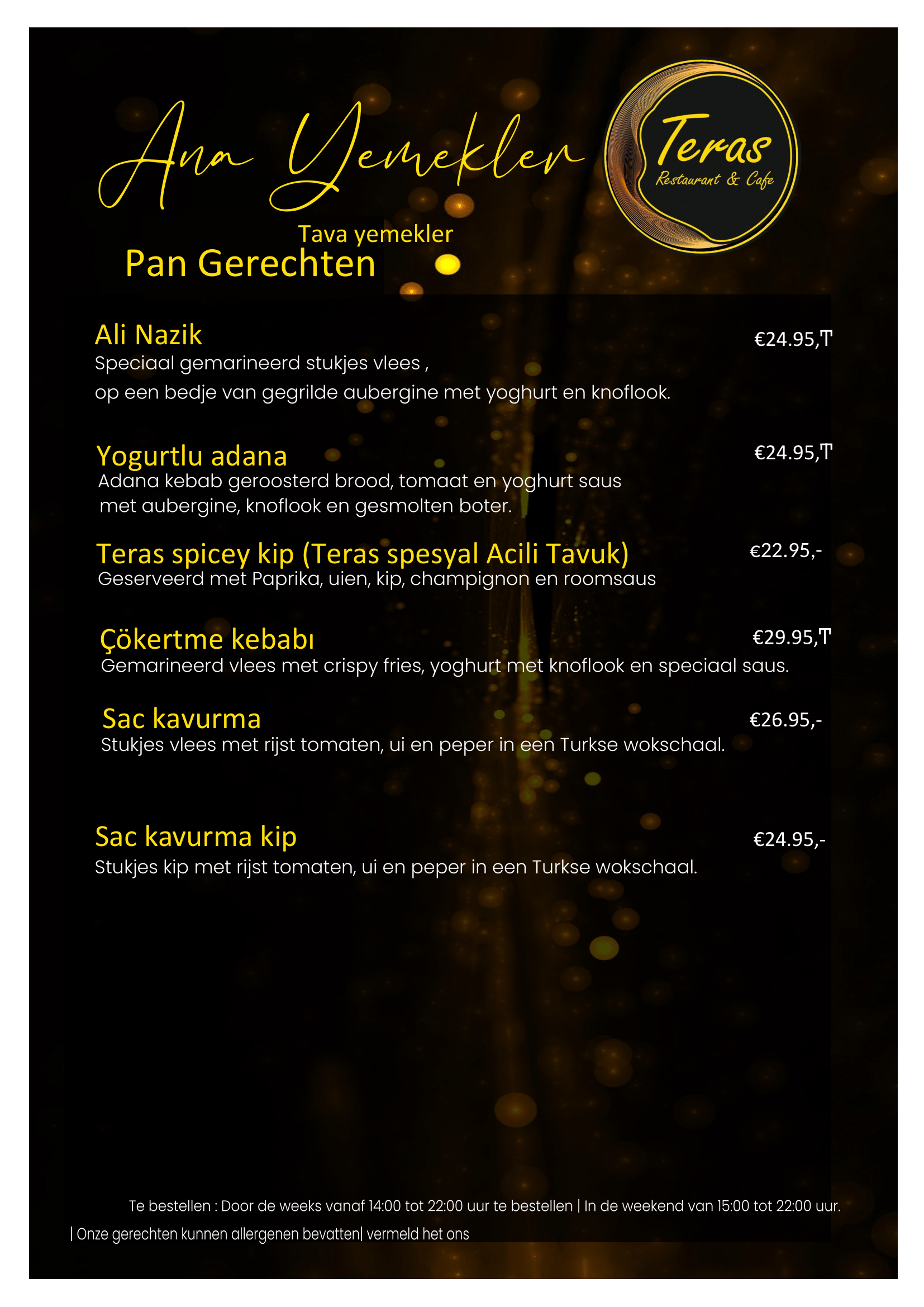 Food & Drinks – Teras Restaurant